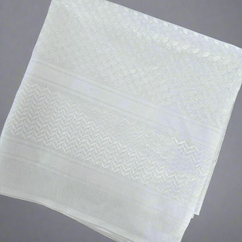 Shemagh Scarves- All White – Ethnique
